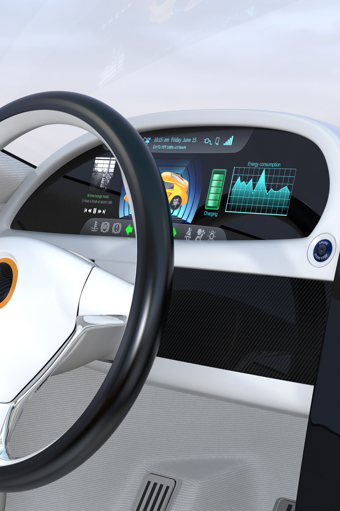 Digital Instrument Cluster, Digital Gauge Cluster, Digital Cluster - FIC